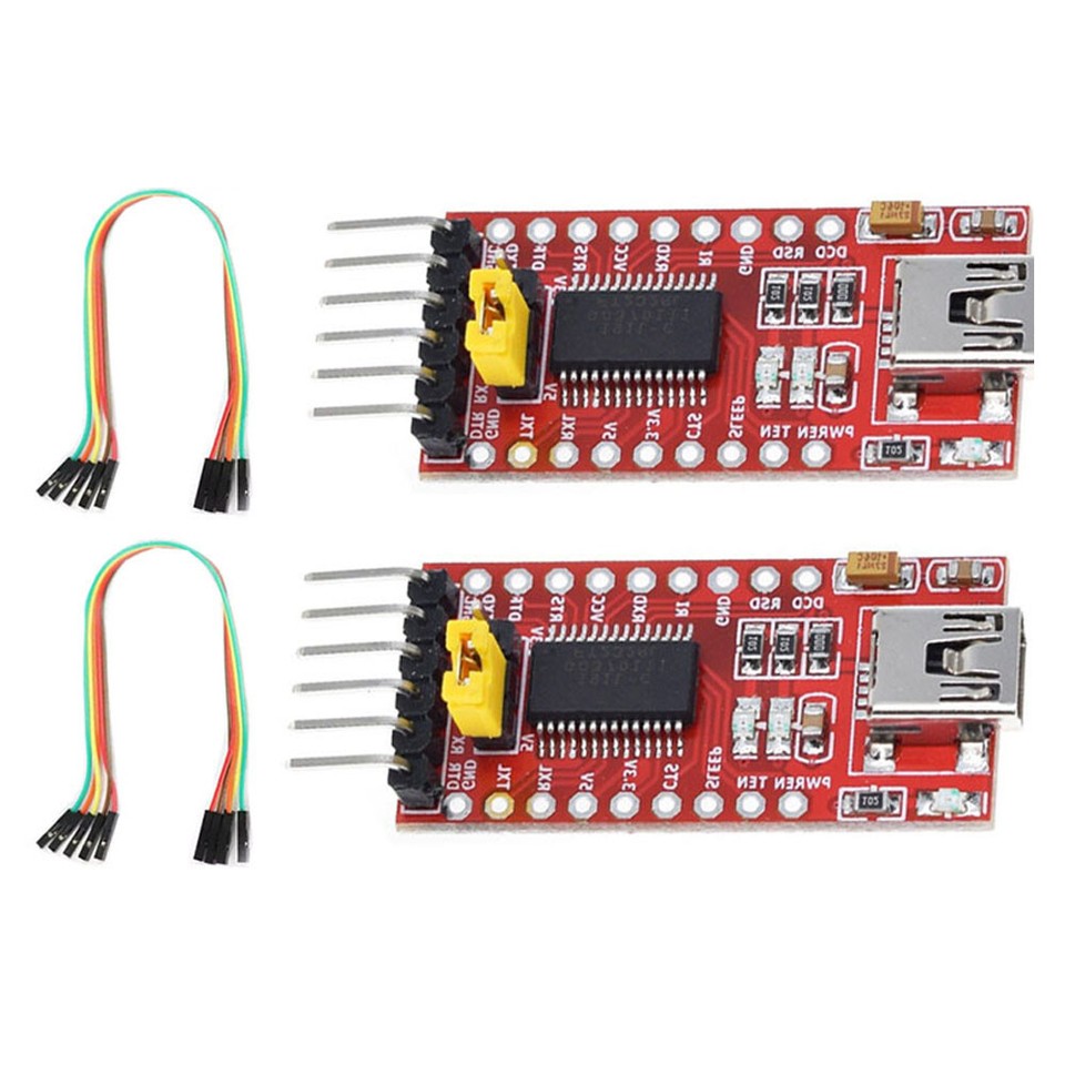 2 SET FT232RL 3.3V 5.5V FTDI USB to TTL Serial Adapter Modules Mini ...