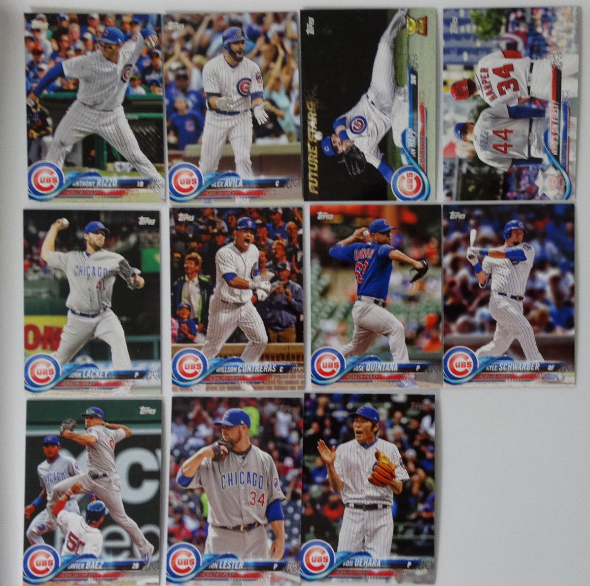 2018 Topps Series 1 Chicago Cubs Team Set of 11 Baseball Cards | eBay