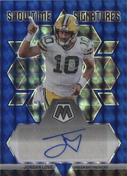 2023 Panini Mosaic - Showtime Signatures Jordan Love #SS-JL Blue Prizm ...