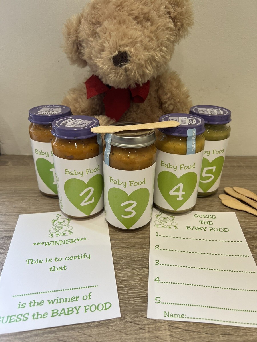 Feed The Baby Game Baby Shower Boy Baby Shower Guess The Baby Food