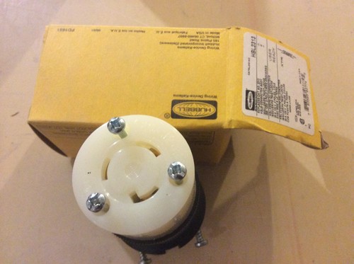 Hubbell HBL2313 Twist-Lock Connector Body... 20Amp, 125Volt, 3Wire | eBay