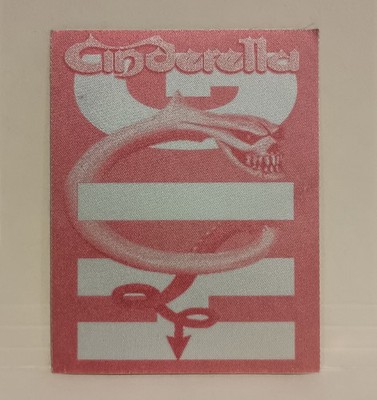 CINDERELLA "GENERIC" (199?) Red - BACKSTAGE PASS / CLOTH STYLE | eBay