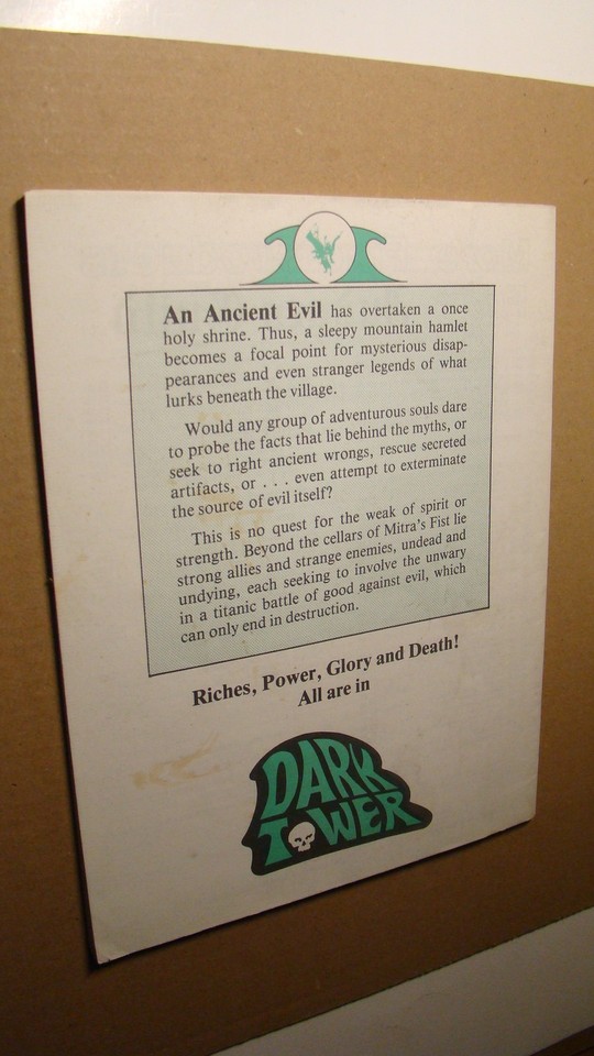 JUDGES GUILD - DARK TOWER *SOLID* DUNGEONS DRAGONS MODULE - RARE | eBay
