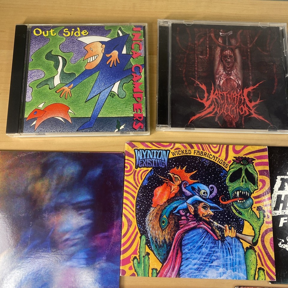 Lot of 12 CDs Rock, Heavy Metal, Death Metal + Obscure Artists 3 SIGNED ...
