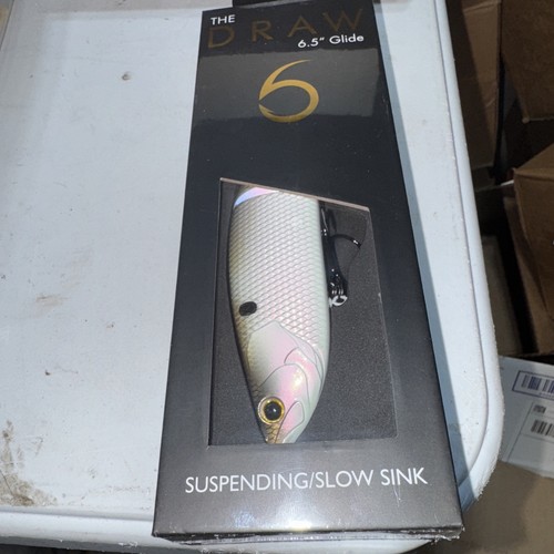 6th sense draw 6.5" glide bait 1oz suspending slow sinking 4k shad ...