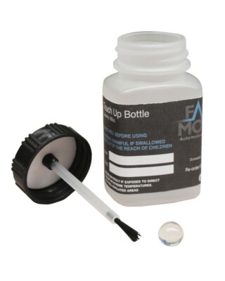 30x Touch Up Paint Pots Mixing Plastic Bottles Brush Car Bodyshop Smart ...