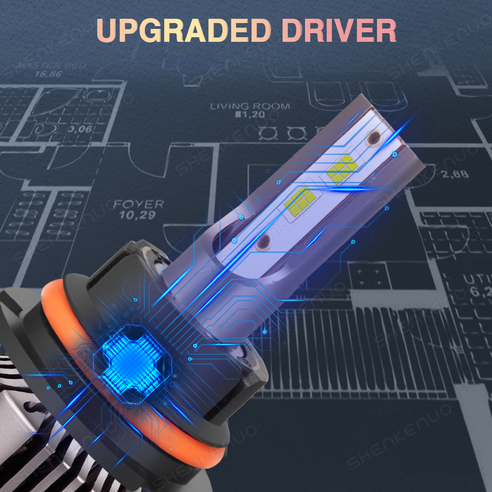 For FORD Ranger 1990-2010 2011 - 2x 9007 HB5 LED Headlight Bulbs High ...