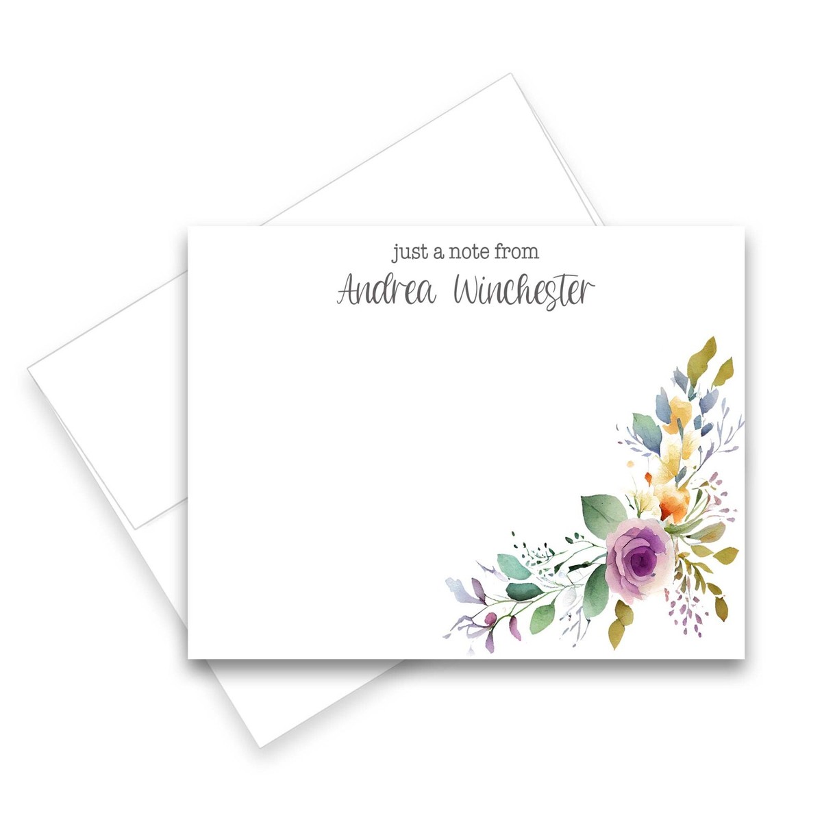 Blank Folded Note Cards With Envelopes
