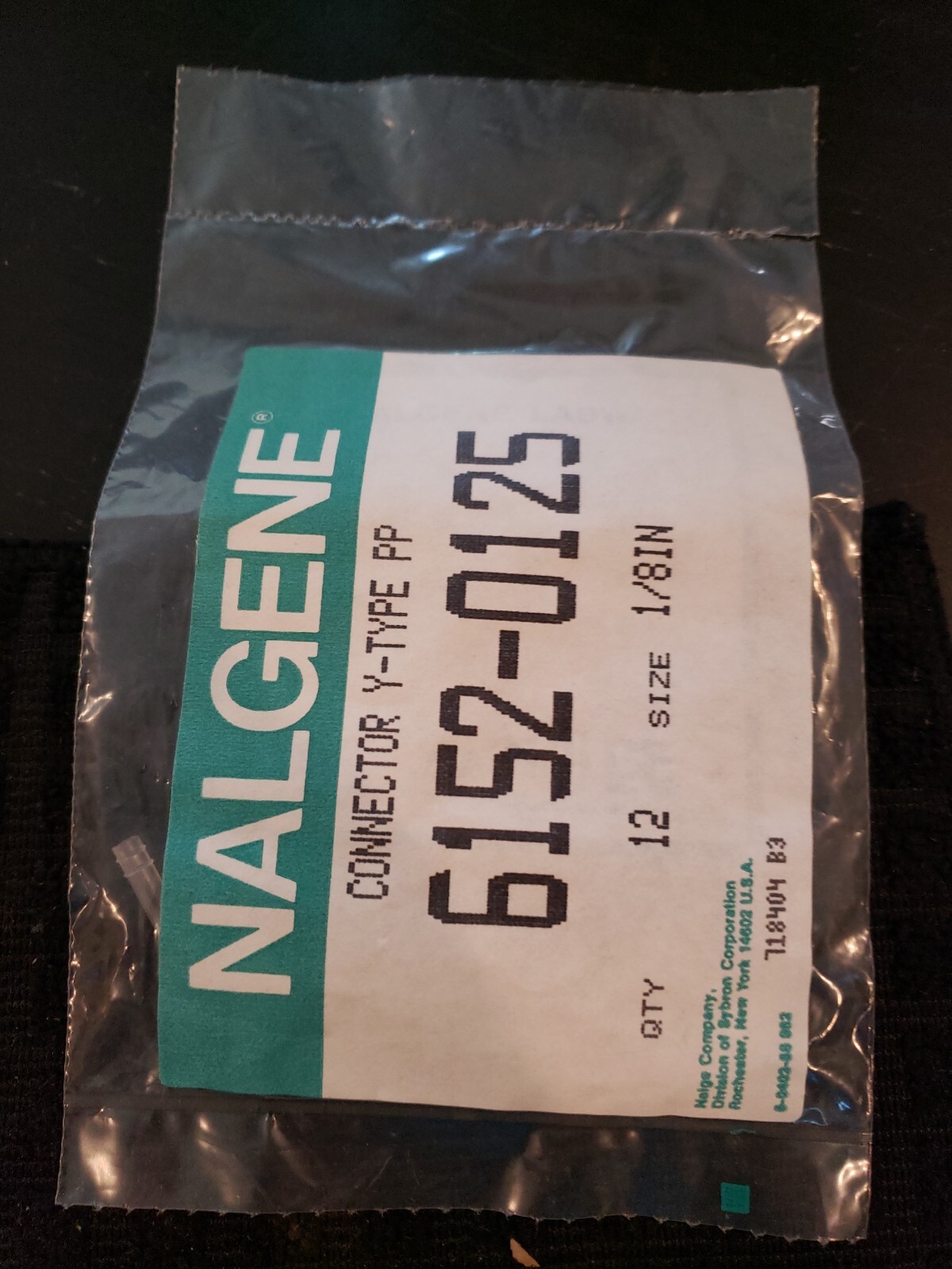 NALGENE Plastic Y-Type Connectors Tube ID 1/8” Barbed Hose PP 6152-0125 ...