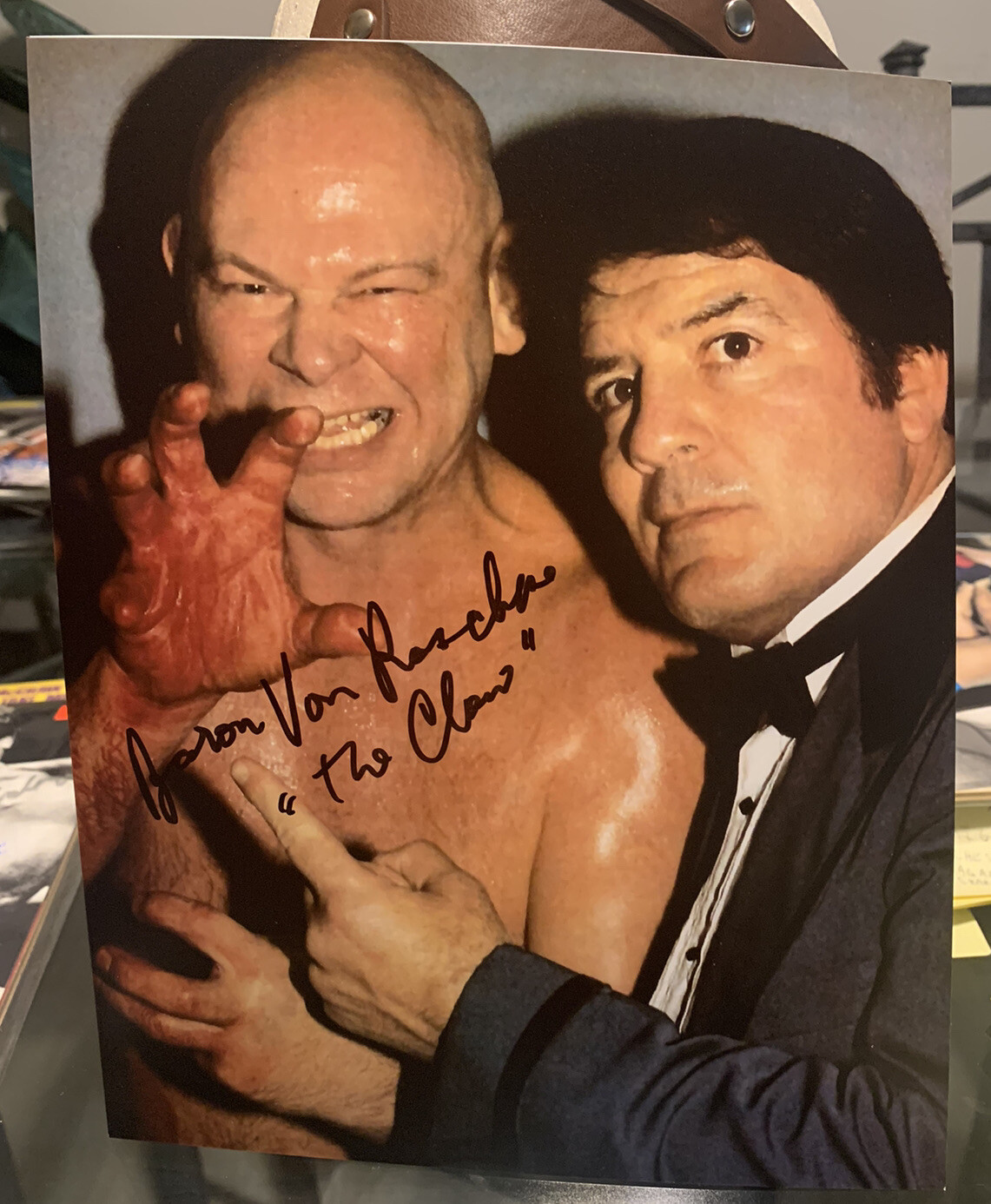 Baron Von Raschke Signed 8x10 Photo AWA The Claw Wrestling Autographed ...