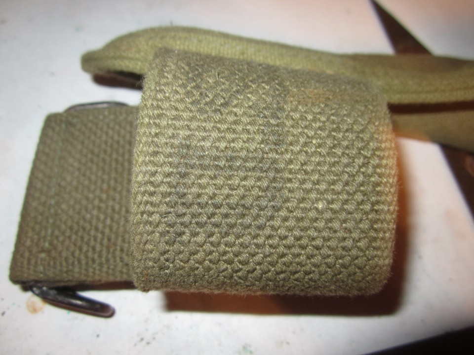 WW2 US Pick Ax Mattock M1910 DIAMOND CALK 1945 Canvas Carrier Cover ...