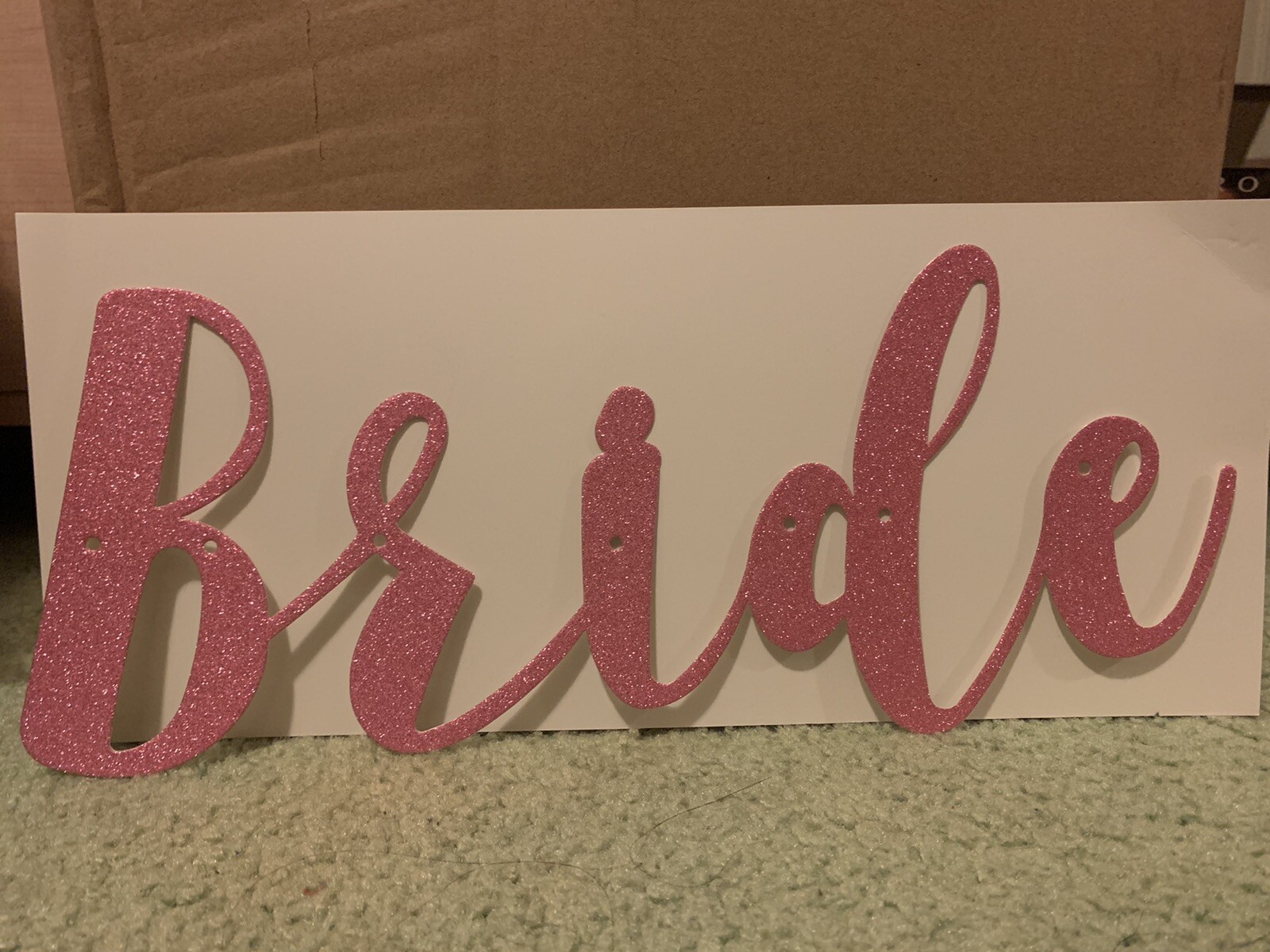 New Bride To Be Banner Hot Pink Glitter Bachelorette Bridal Party ...