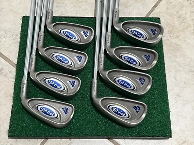Ping G5 3-PW Iron Set Blue Dot Stiff Flex Steel Shafts Matching Serial ...