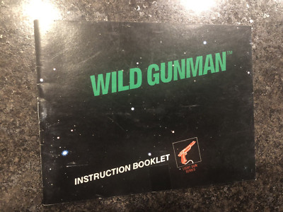 WILD GUNMAN ORIGINAL INSTRUCTION MANUAL GAME BOOK NINTENDO NES HQ | eBay