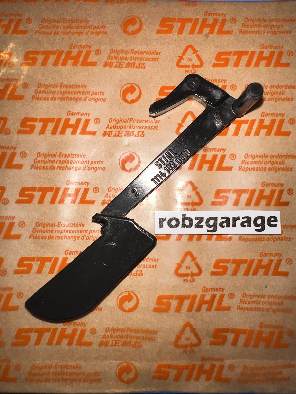 OEM STIHL THROTTLE TRIGGER INTERLOCK LEVER 1114-182-0800 020AV 020 AVS ...
