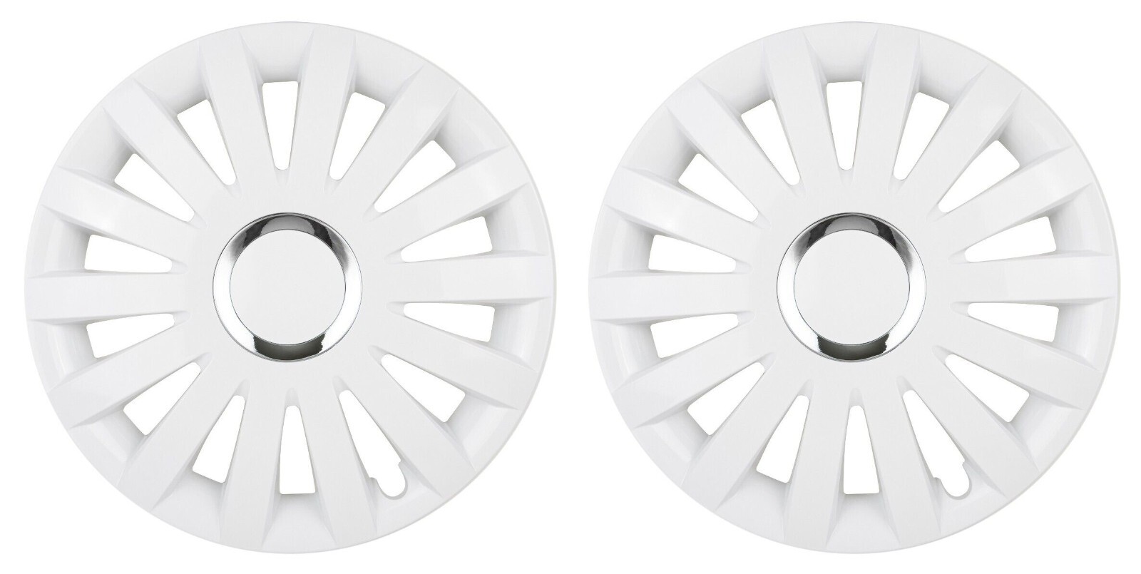 2 x13" Inch Caravan Motorhome Wheel Trims Rims Hub Caps WHITE | eBay UK