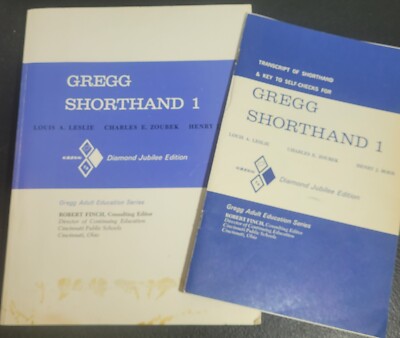 Gregg Shorthand Book & Transcript Set Diamond Jubilee Edition | eBay