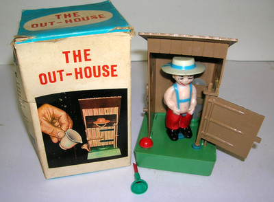 Vintage The Outhouse Novelty Toy Hong Kong 1950s Barware BRECHNER, Gag ...