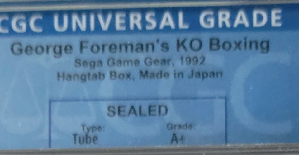George Foreman's KO Boxing Sega Game Gear Hangtab Box 1992 Japan 9.4 | eBay