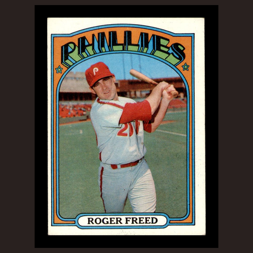 Roger Freed #69 1972 Topps Philadelphia Phillies Vintage Baseball Card ...