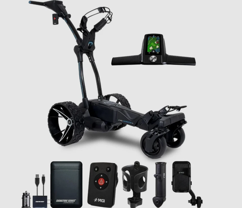 MGI Navigator Ai GPS+ Remote Control Electric Golf Push Cart w Power ...