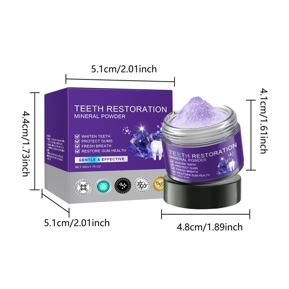 Teeth Restoration Mineral Powder Mineral Tooth Powder Effective in ...