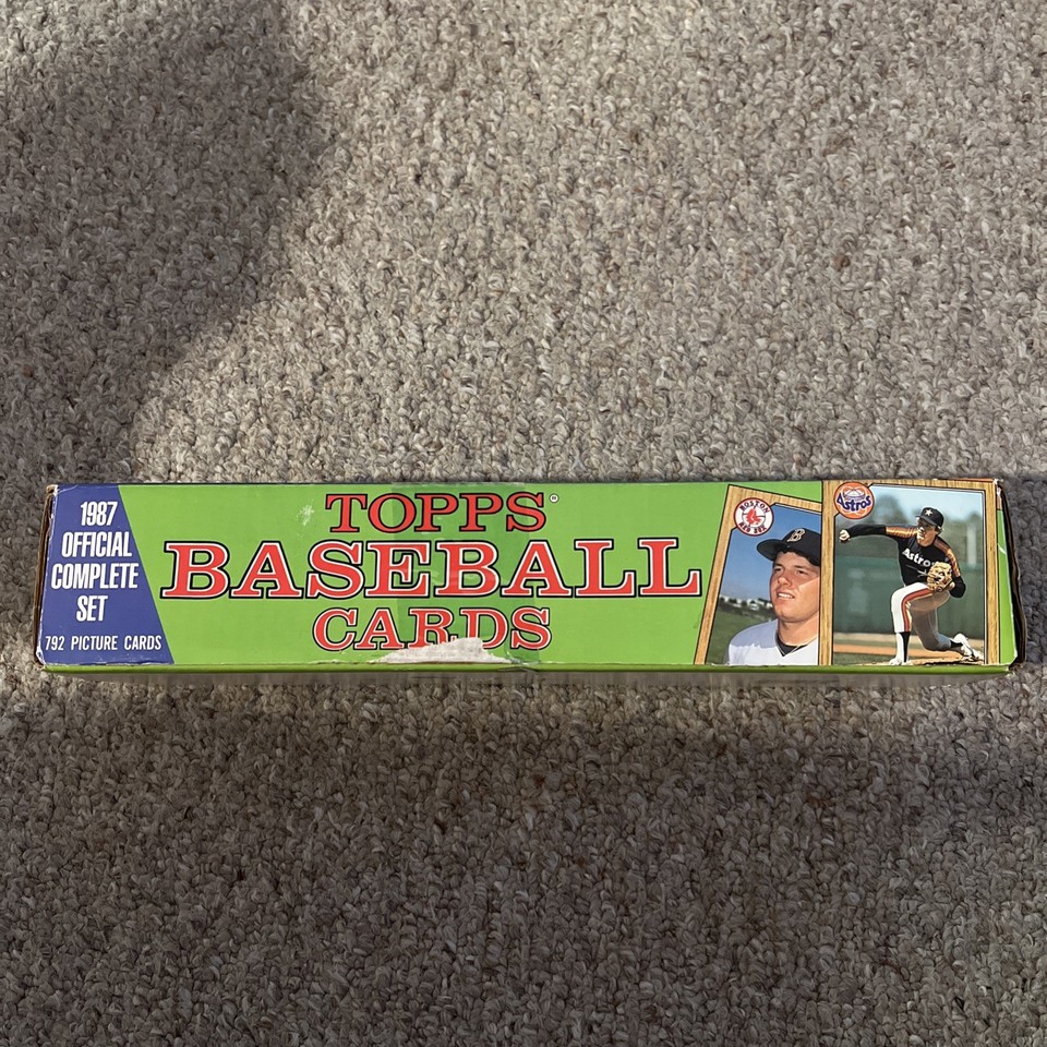 1987 Topps Baseball Official Complete Set Open Box 792 Cards | eBay