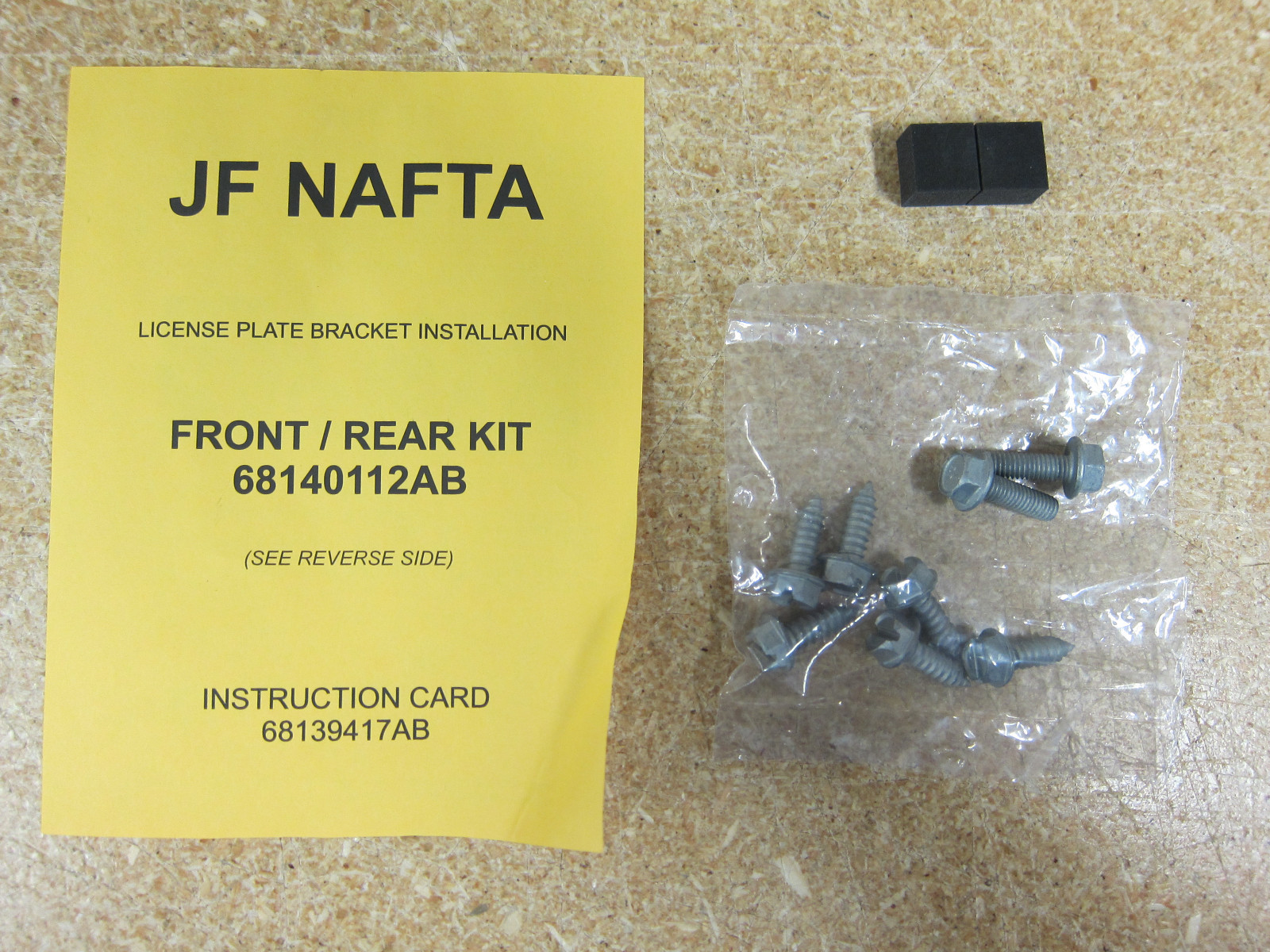 License Plate Bracket-SE, VIN: B, 113.8" WB Mopar fits 14-15 Dodge ...