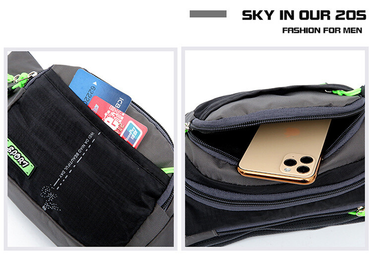 Waterproof Sport Runner Waist Bum Bag Running Jogging Belt Pouch Zip ...