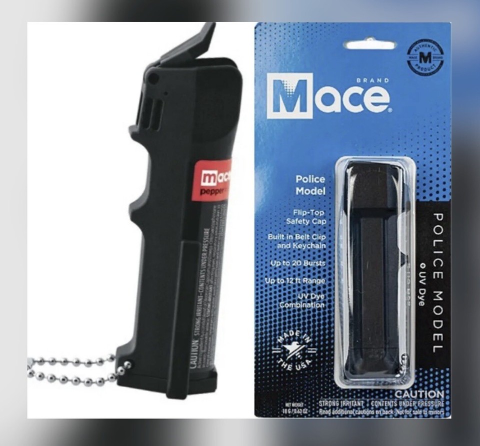 MACE POLICE DEFENSE Pepper Spray SAFETY SECURITY ATTACK guard FLIPTOP ...