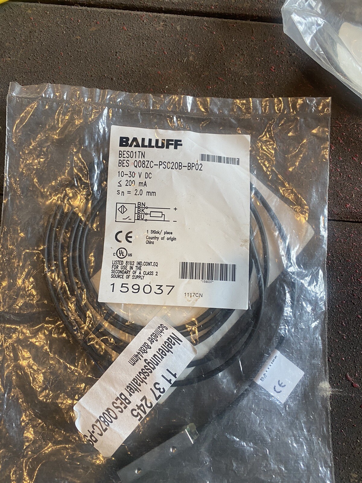 balluff prox switch BES Q08ZC-pc20b-bp02 | eBay