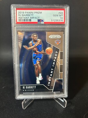 2019 Panini Prizm RJ Barrett #22 PSA 10 GEM MINT Rookie Card Instant ...