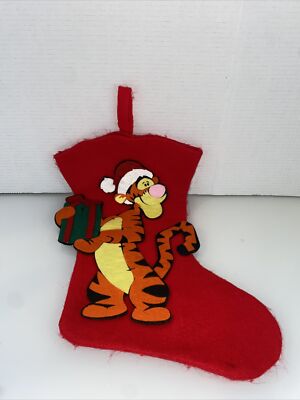 VINTAGE DISNEY TIGGER 18" 3D FELT CHRISTMAS STOCKING | eBay