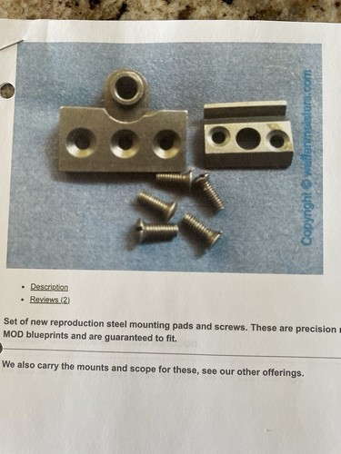 Enfield No 32 MK-II 3.5 power scope for the No 4 SMLE rifle New ...