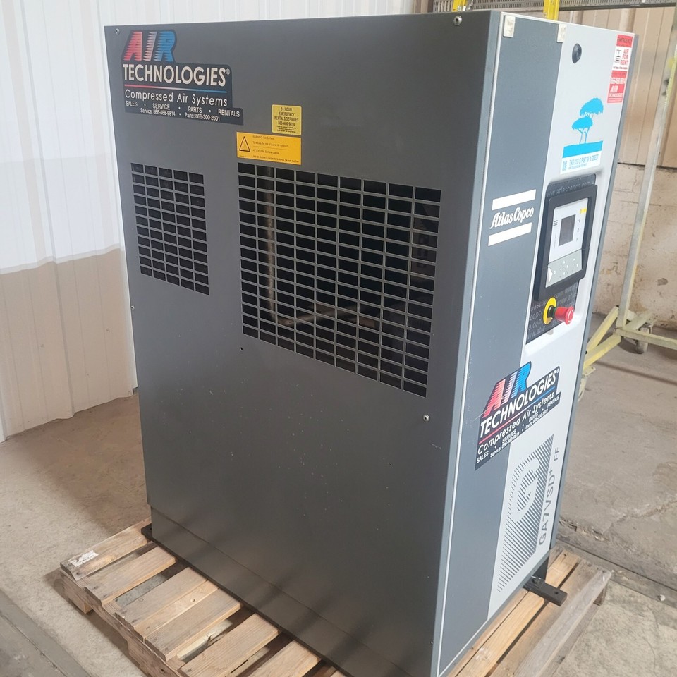 Atlas Copco GA7VSD+FF 185 PSI 10 HP Air Compressor Rotary Screw / Air ...