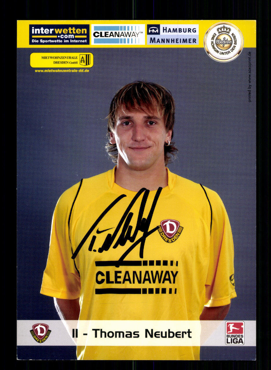 Thomas Neubert Autogrammkarte Dynamo Dresden 2005-06 Original Signiert ...