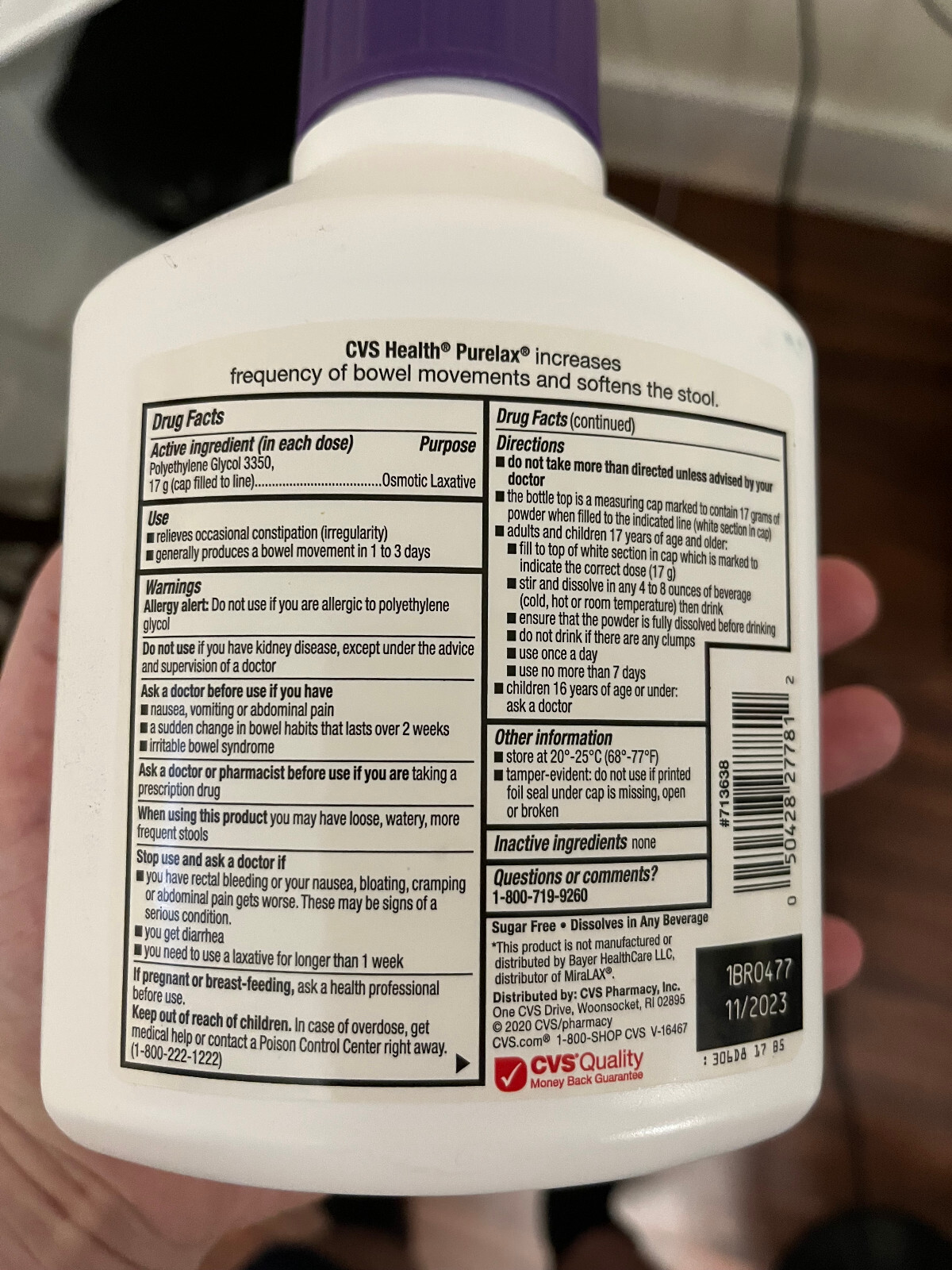 purelax polyethylene glycol 3350 30 once daily doses | eBay