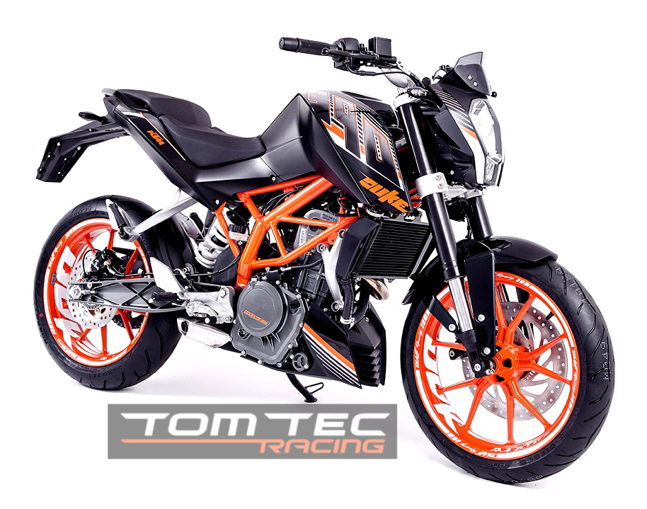 Wheel Sticker KTM Duke RC 125 200 250 390 Nr.4 Rim Stripes Decal TOMTEC ...