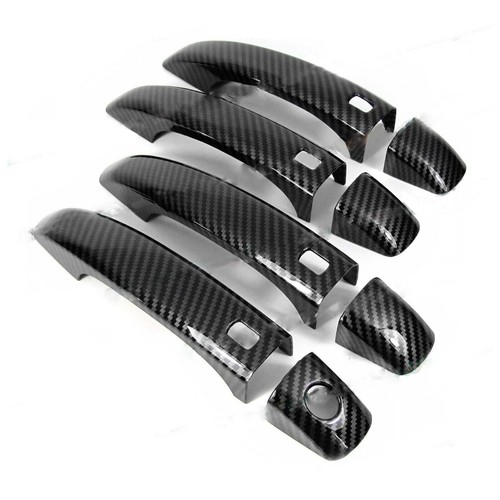 For 2009-2016 Audi A4 Sedan Carbon Fiber Side Smart Lock Door Handle ...