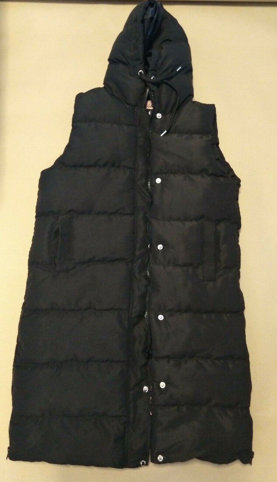 Styled Up Padded Longline Hooded Gilet Black 3XL (280322) | eBay UK