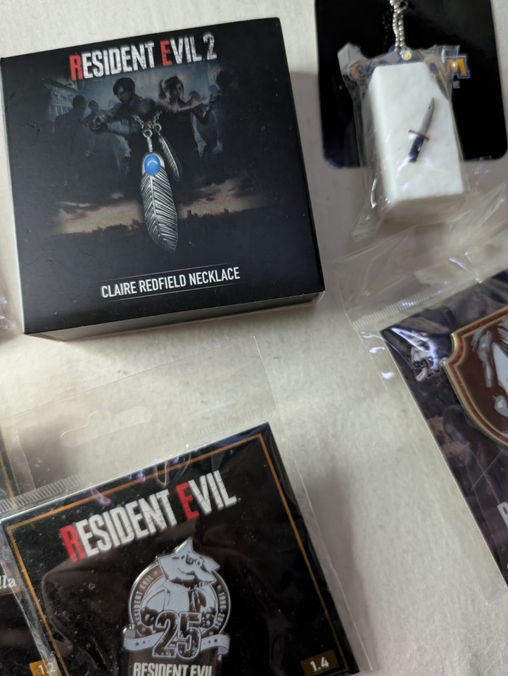 Resident Evil Merchandise Huge Bundle Capcom | Keyrings | Badges ...