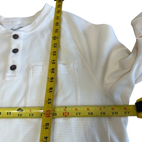 Duluth Trading Men's Burly Thermal Standard Fit Henley Birch M Outdoors ...