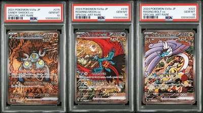 Sandy Shocks Roaring Moon Raging Bolt SAR 215 218 222 /187 PSA 10 SEQ ...