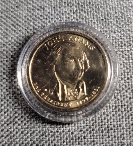 *VINTAGE* RARE JOHN ADAMS 1797-1801 2007 P ONE DOLLAR COIN E PLURIBUS ...