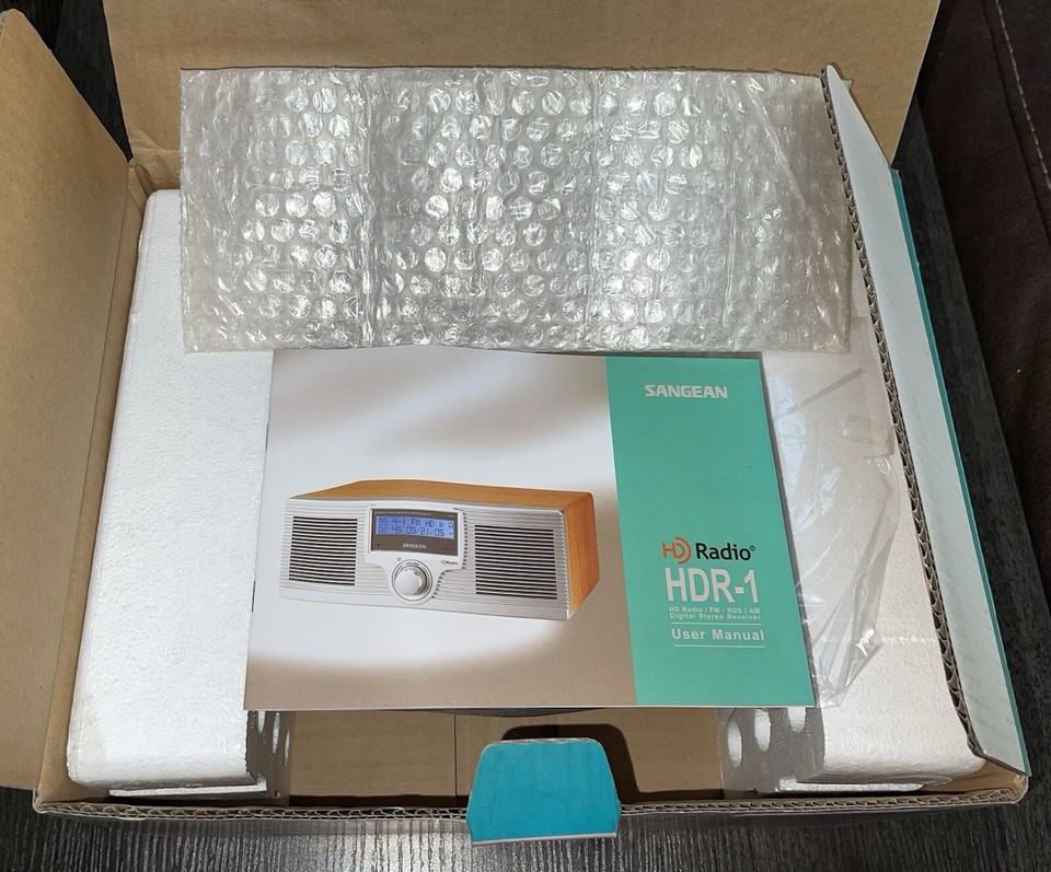 SANGEAN HD Radio Model HDR-1 HD AM/FM/HD WOOD GRAIN Digital Receiver ...