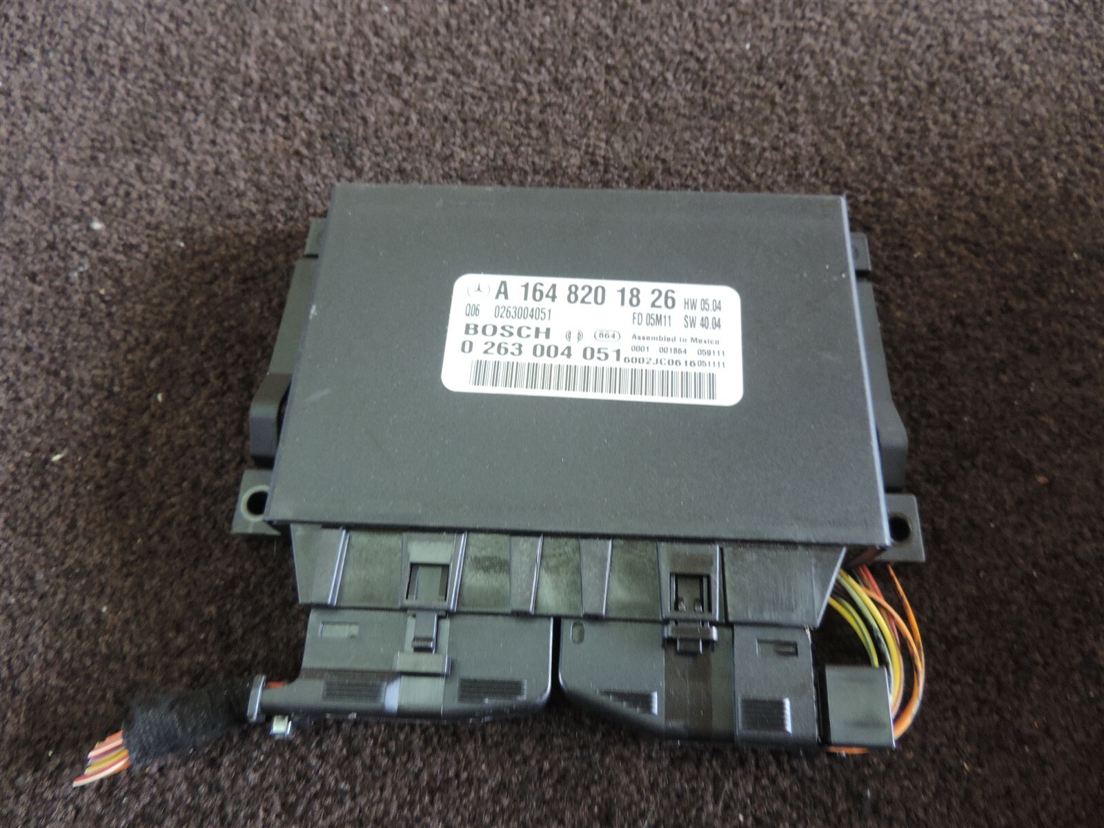 2006-11 MERCEDES ML350 R350 GL450 PARK ASSIST CONTROL MODULE 1648201826 ...