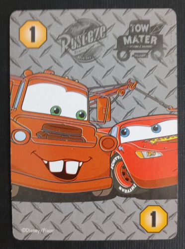 Disney/Pixar Cars Crazy Eights Card Game Lightning McQueen Tow Mater ...
