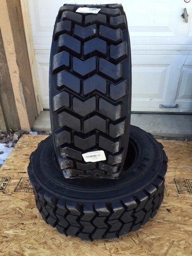 4 HD 10-16.5 Skid Steer Tires 10X16.5 Solideal SKZ Lifemaster- fits ...