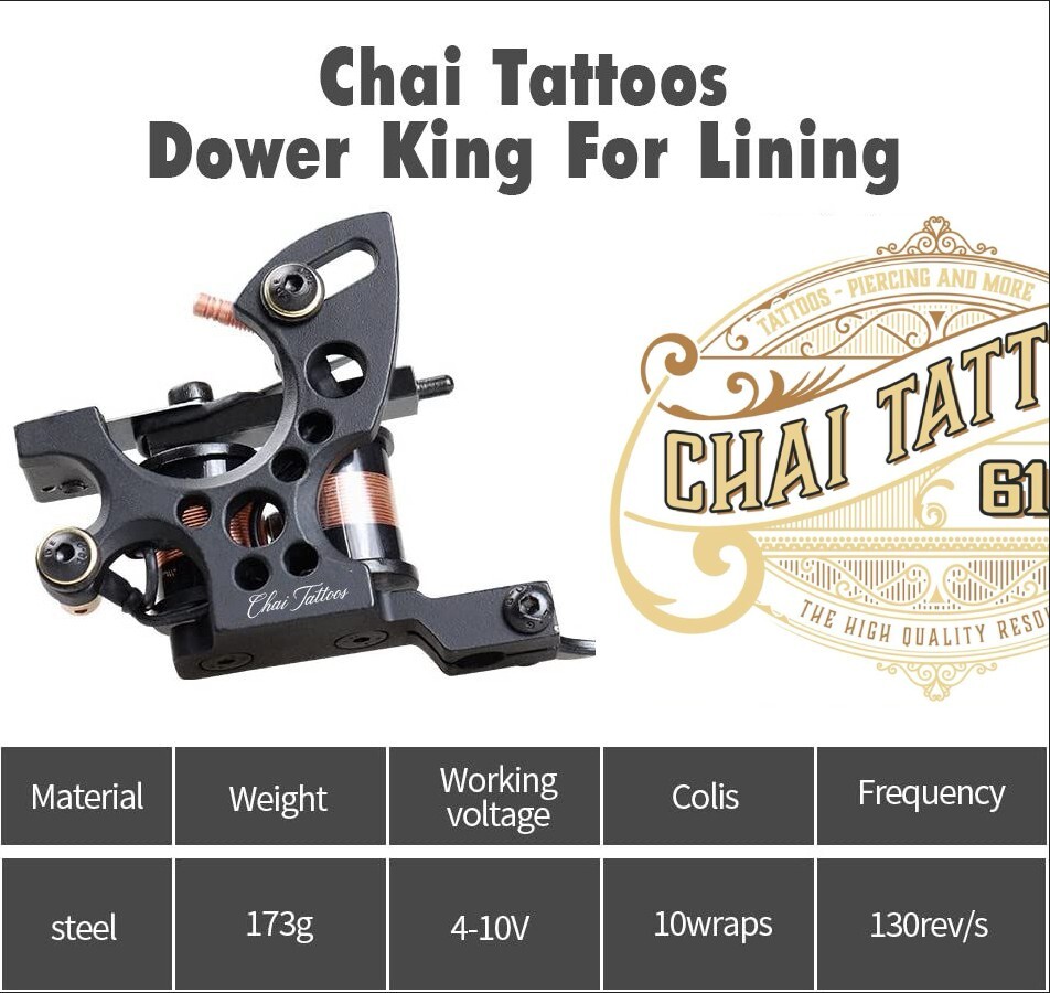 2 Machine Professional Tattoo Machine Guns for Pros and Beginners W/Ink ...