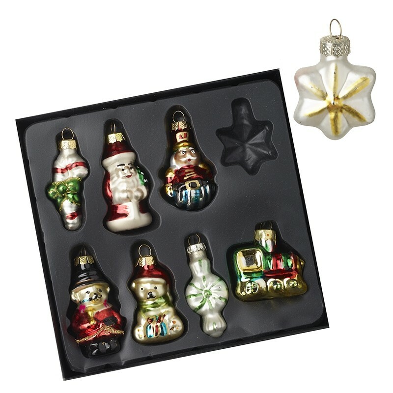 Glass Handcrafted Baubles Premium Traditional Christmas Tree Decoration ...